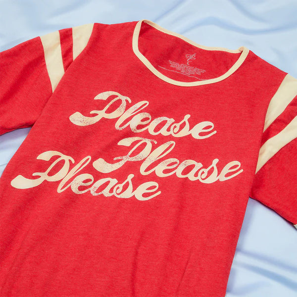 Please Please Please Ringer Tee - Store Sabrina Carpenter